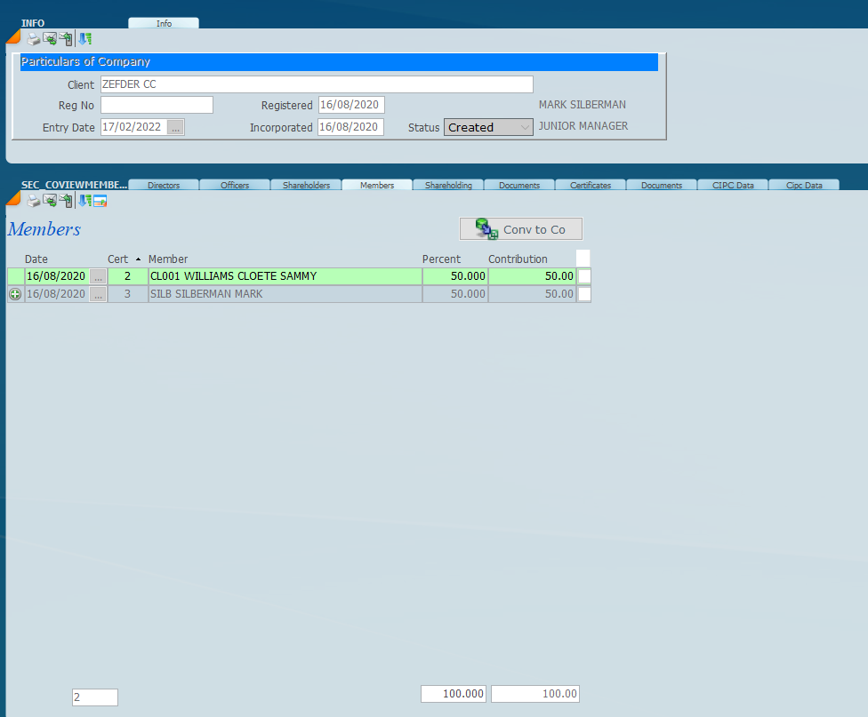 Sky Sec Members Overview